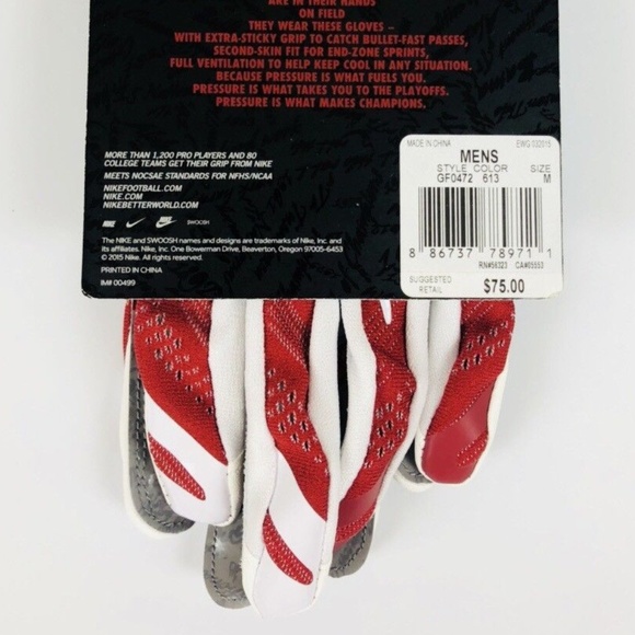 Nike | Accessories | Nike Vapor Knit Alabama Receiver Gloves | Poshmark